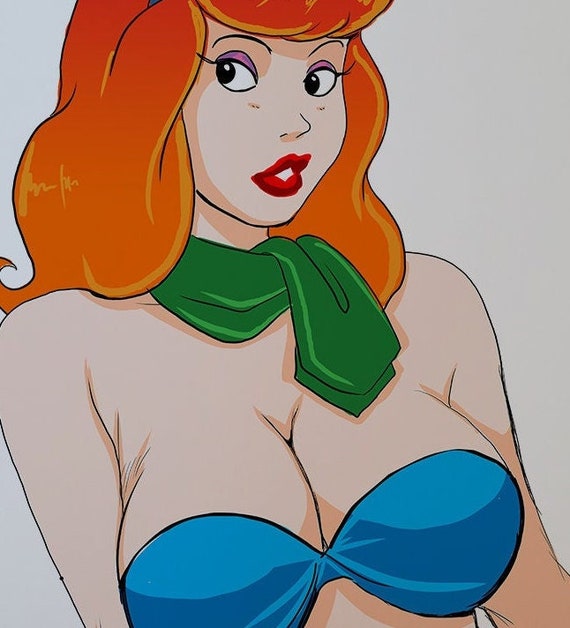 Daphne Blake Scooby Doo Pinup Art Color Illustration Print Etsy Singapore