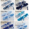 Light Blue Wedding Garter Set, No Slip Grip Garter Toss Keepsake ...