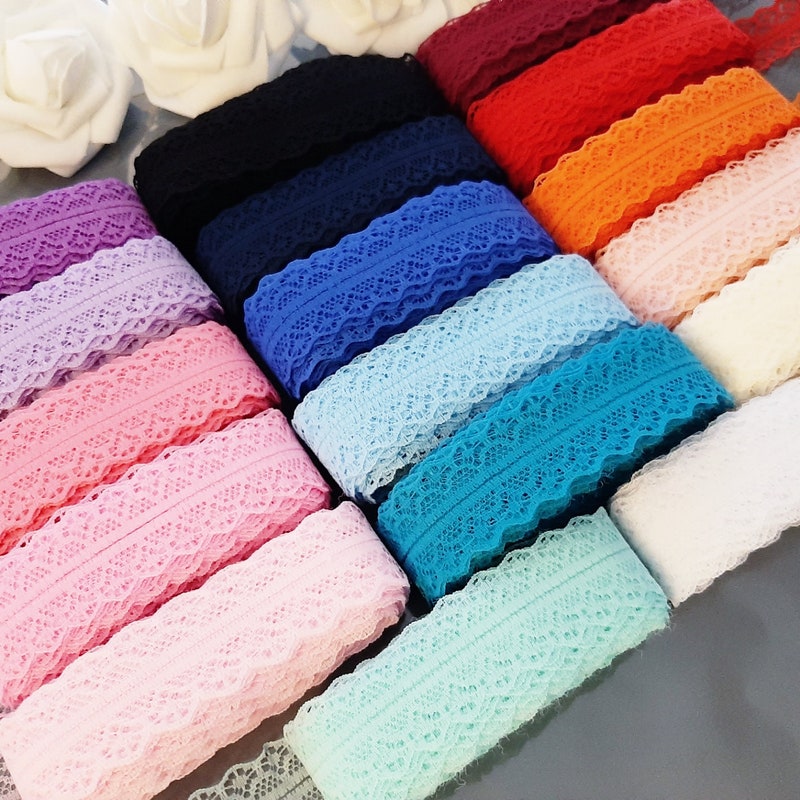 Red Lace Ribbon - Etsy