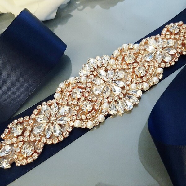 Navy Blue Sash - Etsy