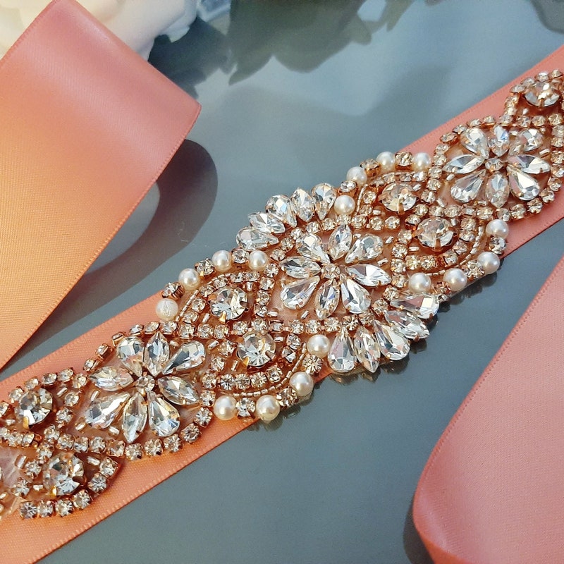 Coral Sash - Etsy