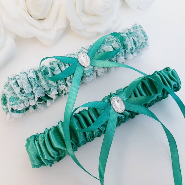 Mint Green Garter - Etsy