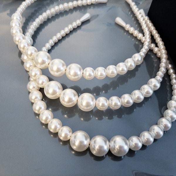 Pearl Headband - Etsy