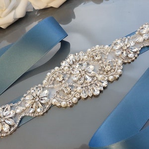 Turquoise Bridal Belt, Rhinestone Belt, Sash Belt, Blue Bridal Belts ...