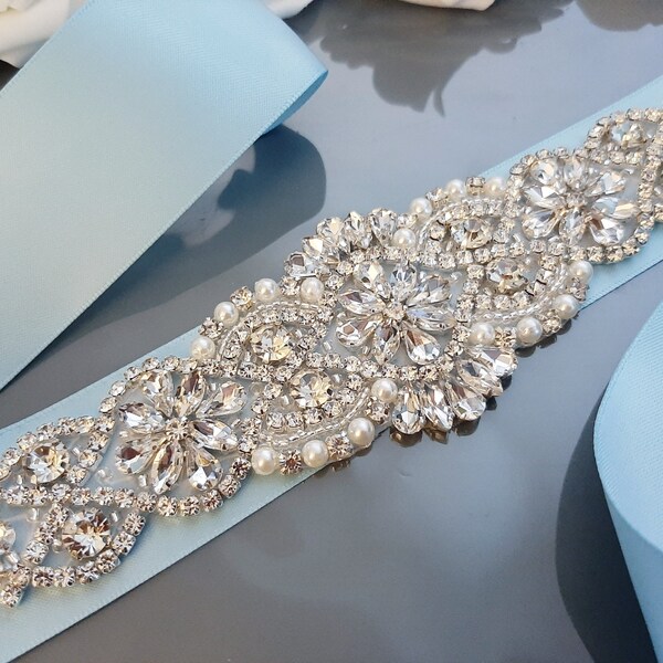 Rhinestone Belt - Etsy