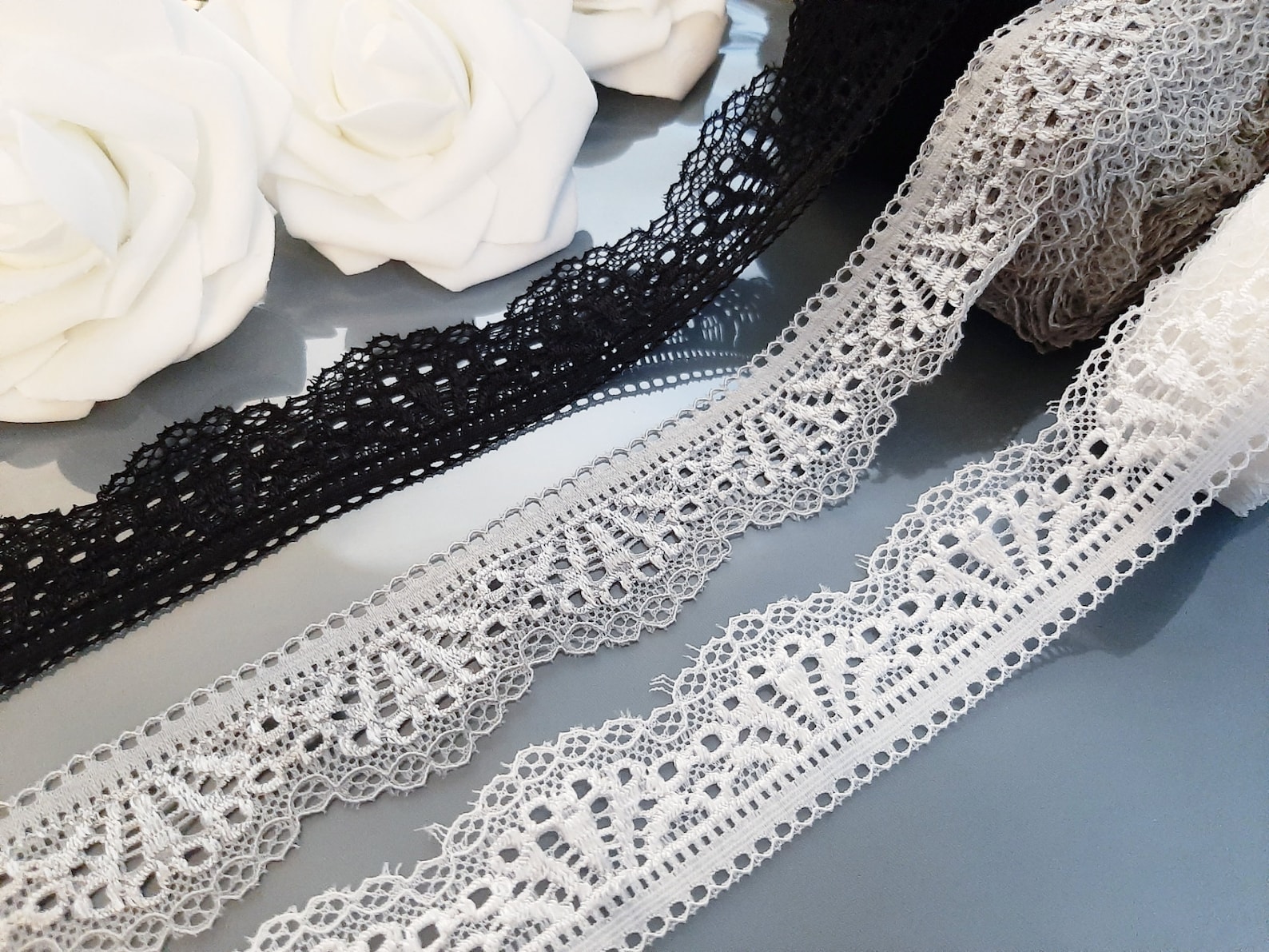 Elastic Lace Lace Ribbon Elastic Lace Trim Lace Elastic - Etsy