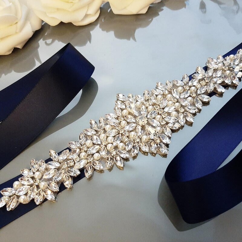 Navy Blue Sash - Etsy