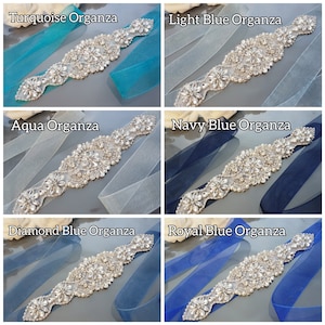 Turquoise Bridal Belt, Rhinestone Belt, Sash Belt, Blue Bridal Belts ...