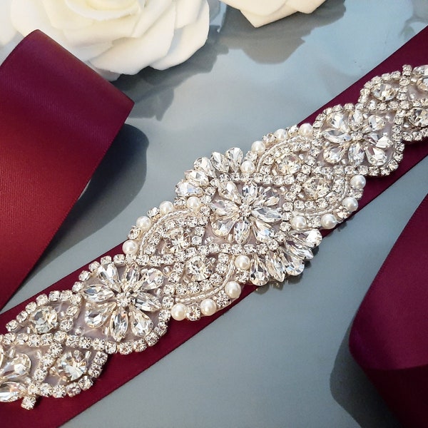 Red Bridal Sash - Etsy
