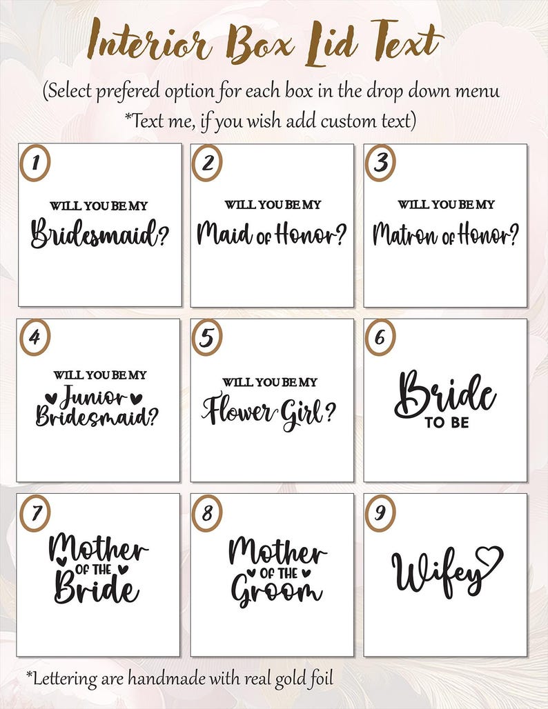Bridesmaid Proposal Box Gift Navy Blue Will You Be My Maid of Honor ...