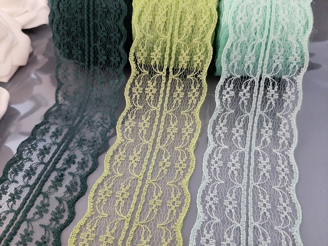 Dark Green Lace Trim, Lace Trim, Lace Trim Ribbon, Wholesale Lace, Lace ...