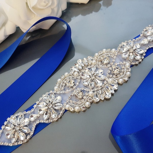 Royal Blue Sash - Etsy