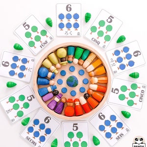 Around the World Number and Counting Cards - Mandala Loose Part ...