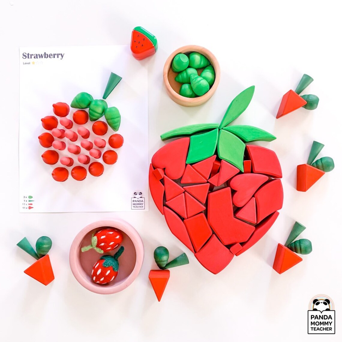 Fruits - Mandala Loose Parts Templates - Etsy