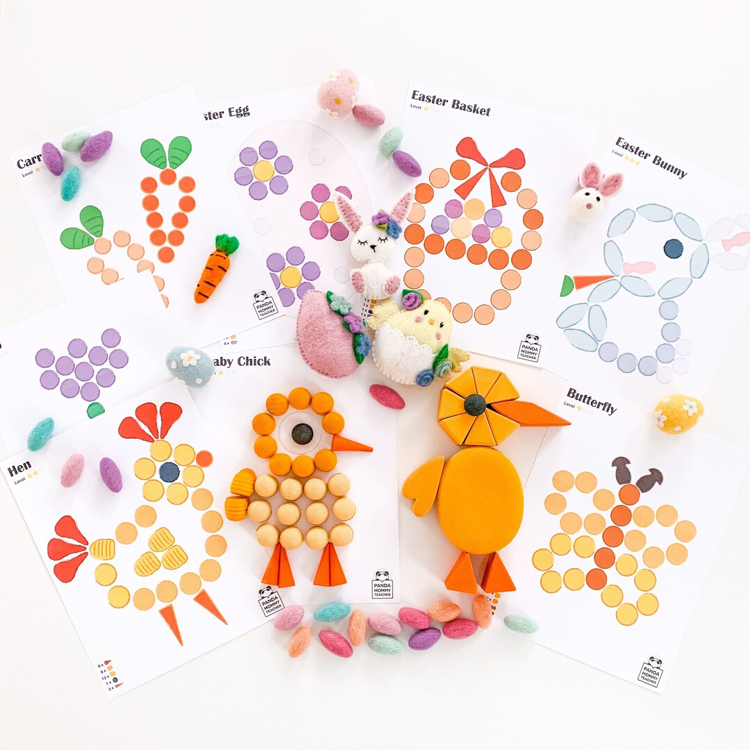 Easter - Mandala Loose Part Templates - Etsy