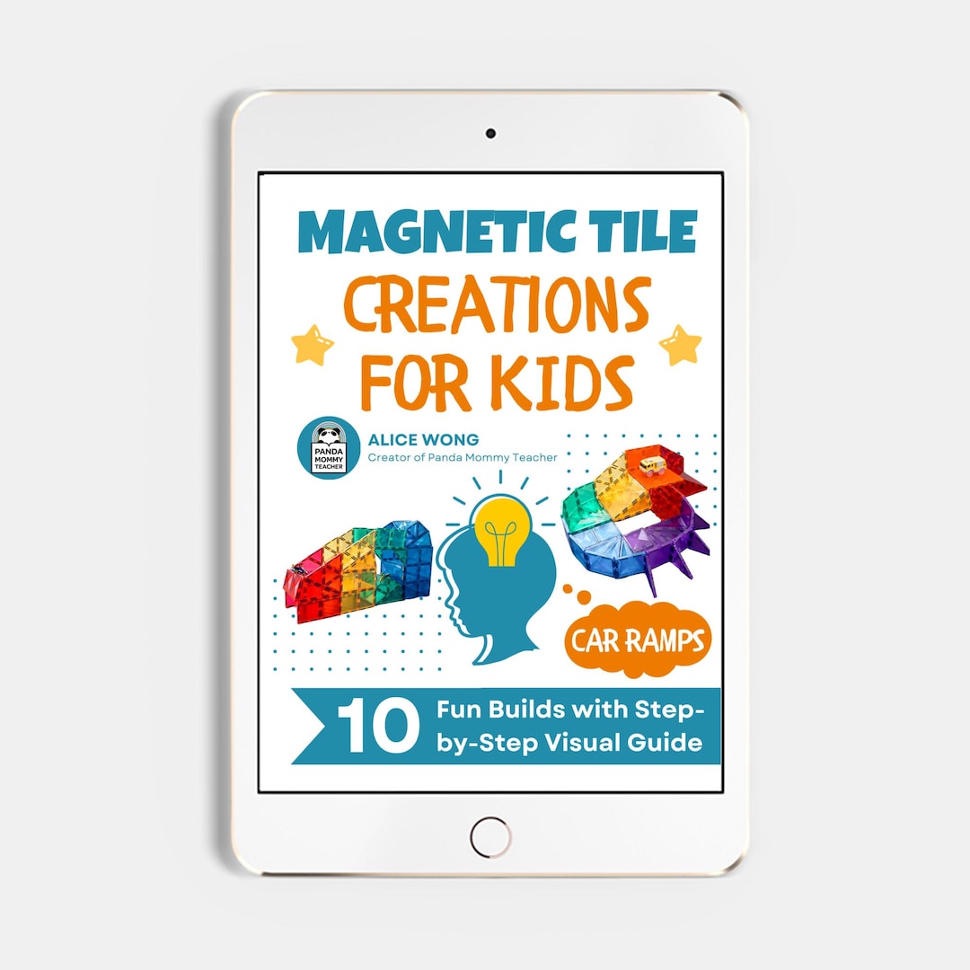 Magnetic Tile Car Ramp Builds for Kids: 10 Fun Designs (PDF) - Etsy