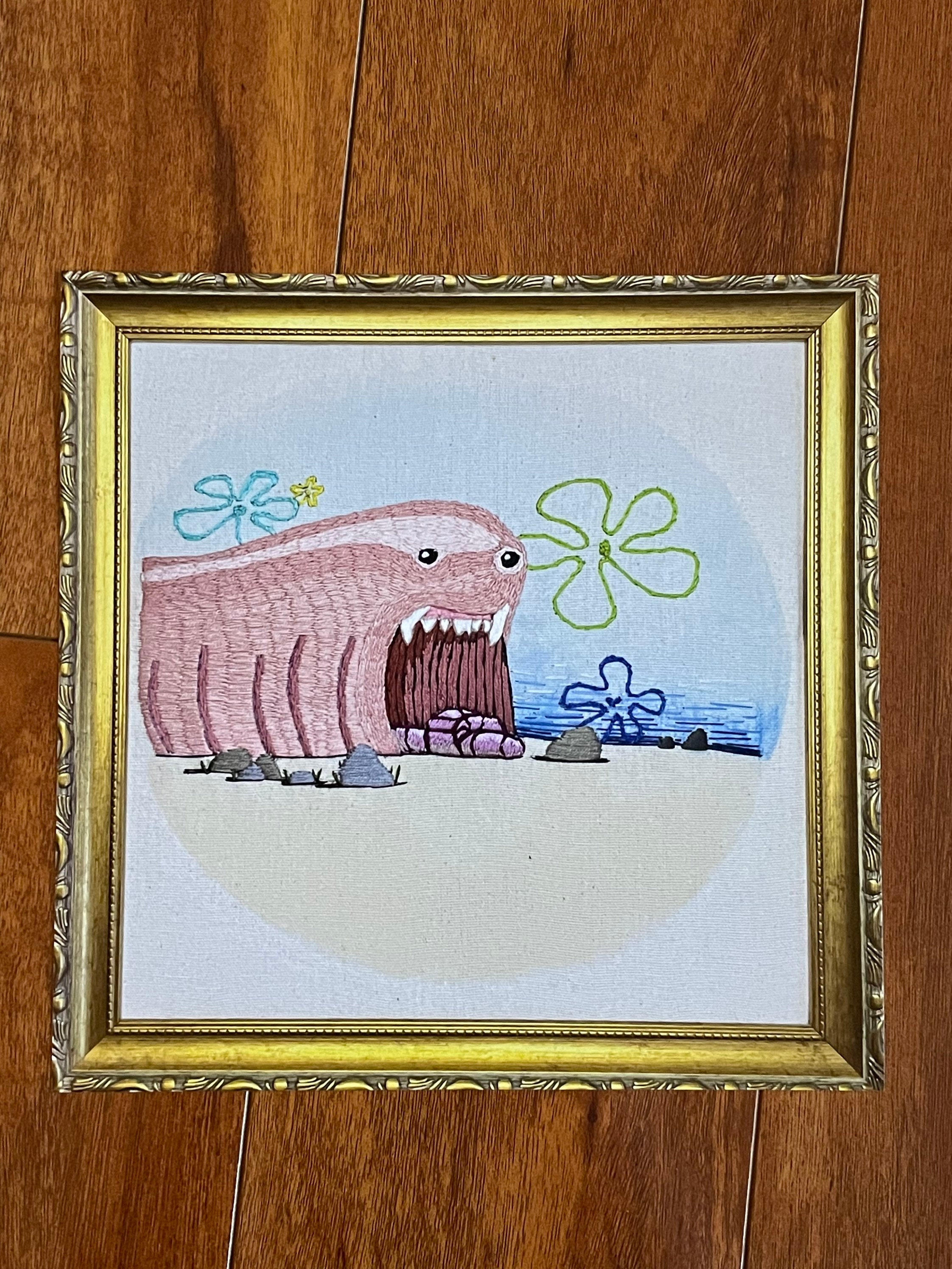 Alaskan Bull Worm Print, Worm Art, Spongebob Art, Art Print, Alaskan ...