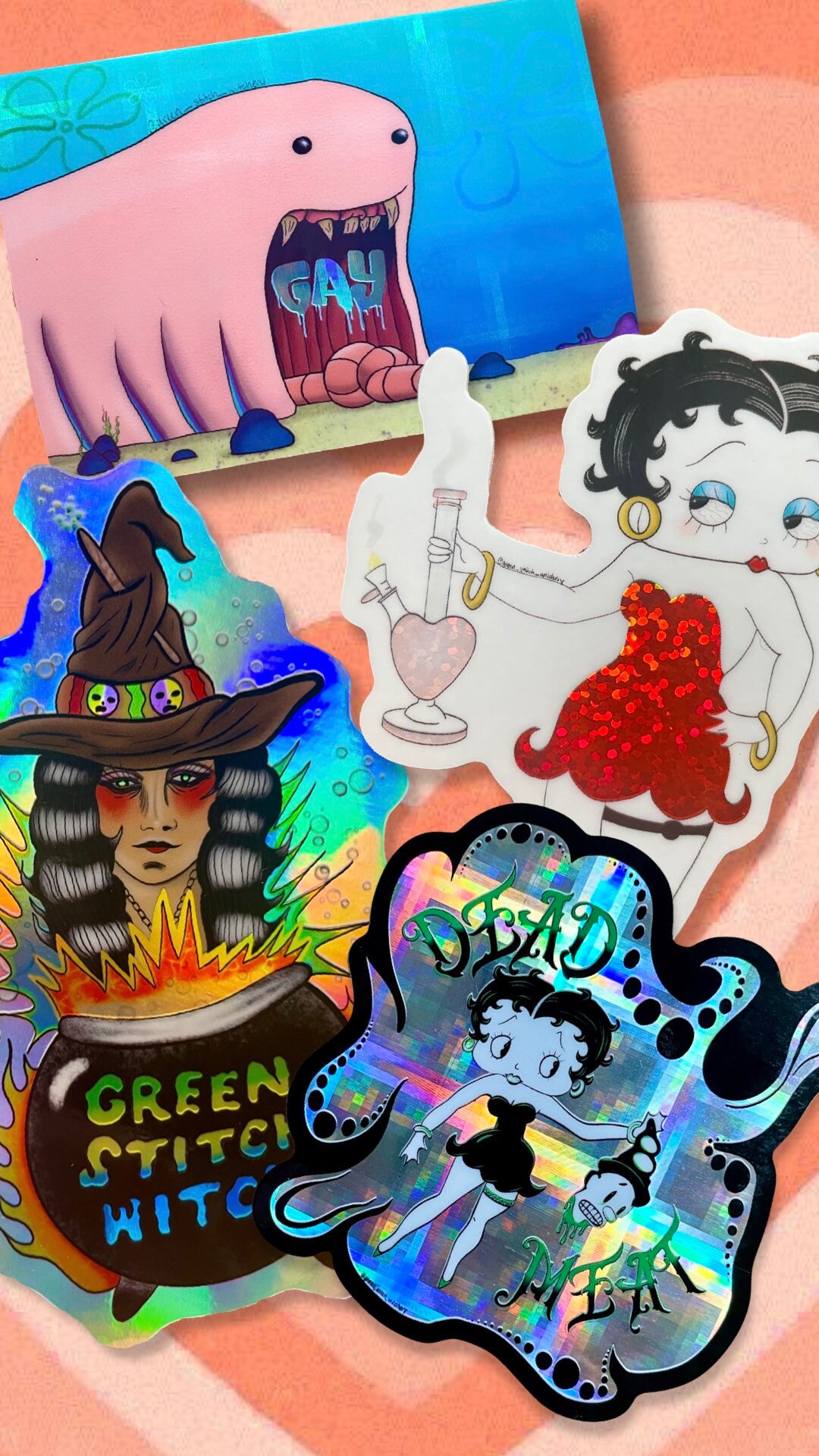 Iridescent Sticker Pack - Etsy