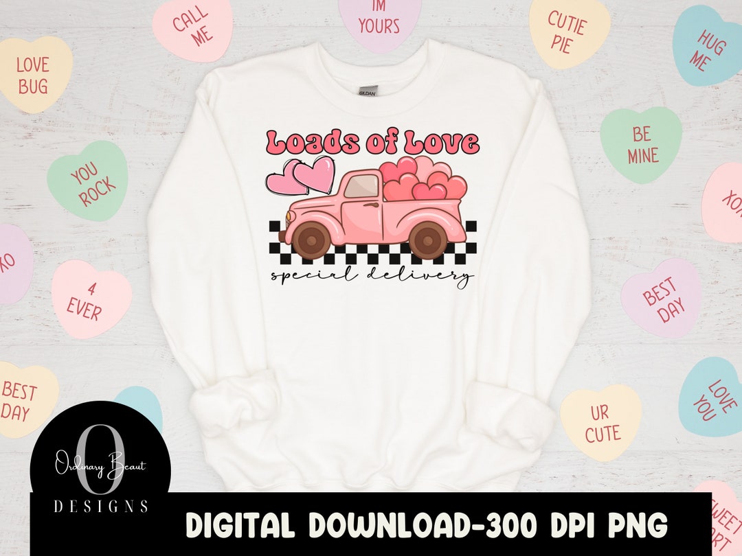 Loads of Love, Valentines Day Png, Retro Valentines Png, Valentine ...