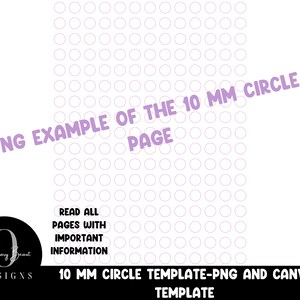 10mm Circle Template, Jewelry Making Circle Template, 10mm Png, 10mm ...