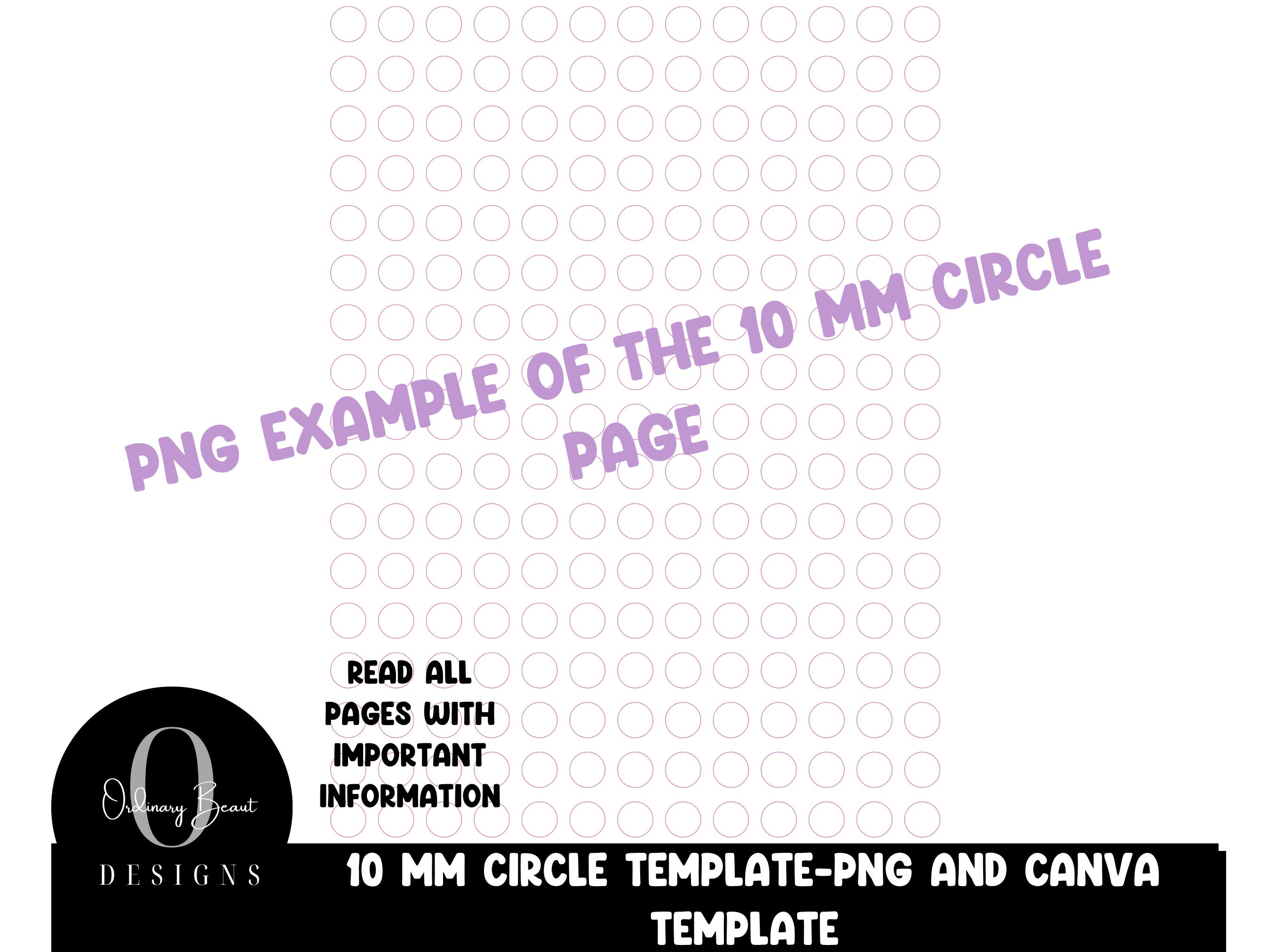 10mm Circle Template Jewelry Making Circle Template 10mm - Etsy