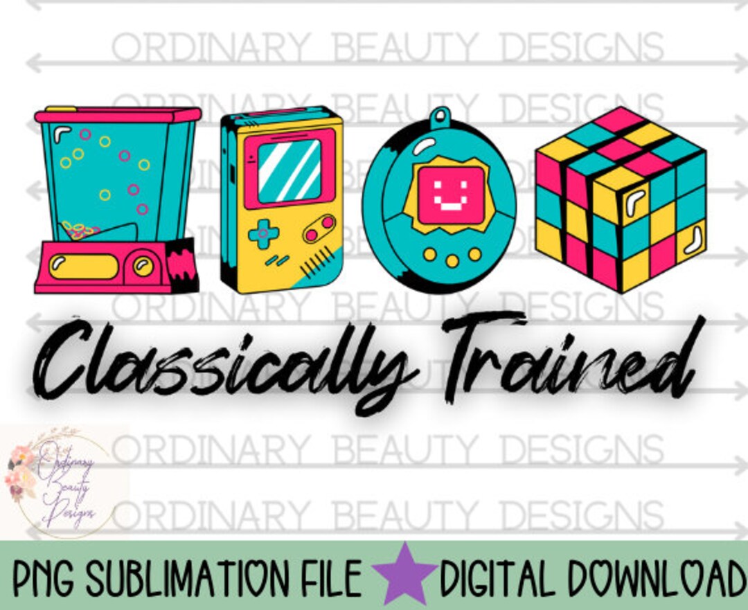 Classically Trained Gamer Sublimation Design, 90s Gamer Sublimation ...