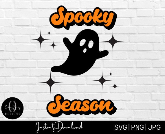 Spooky Season Cricut Cut File Halloween Svg Halloween Ghost - Etsy