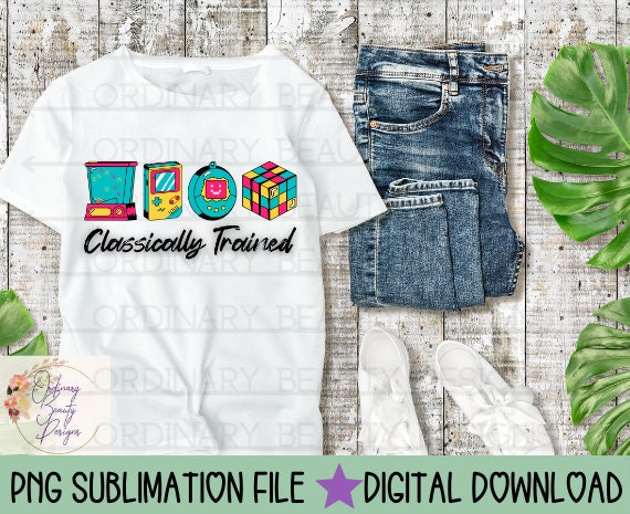Classically Trained Gamer Sublimation Design 90s Gamer - Etsy