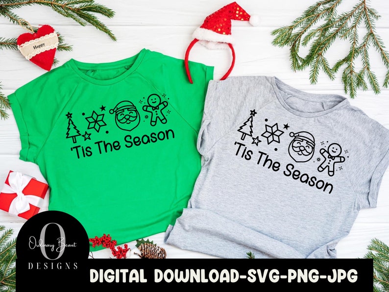Tis the Season Christmas Svg Cricut Svg Silhouette Svg Tis - Etsy