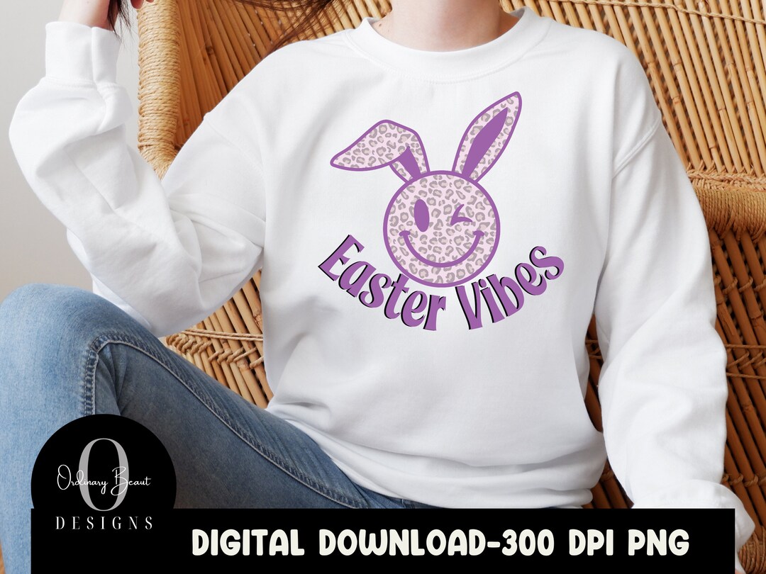 Easter Vibes, Smiley Face Easter, 90s Smiley Easter, Easter Png, Happy ...