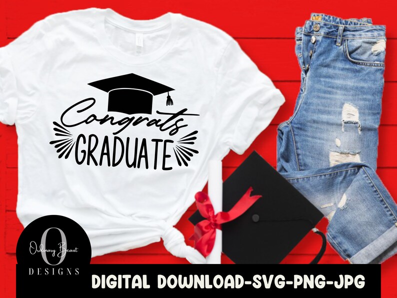 Congrats Grad Graduation Svg Graduation Shirt Svg - Etsy