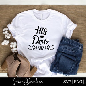 Her Buck Svg, His Doe Svg, His and Her Svg, Couple Svg, Couples Shirt ...