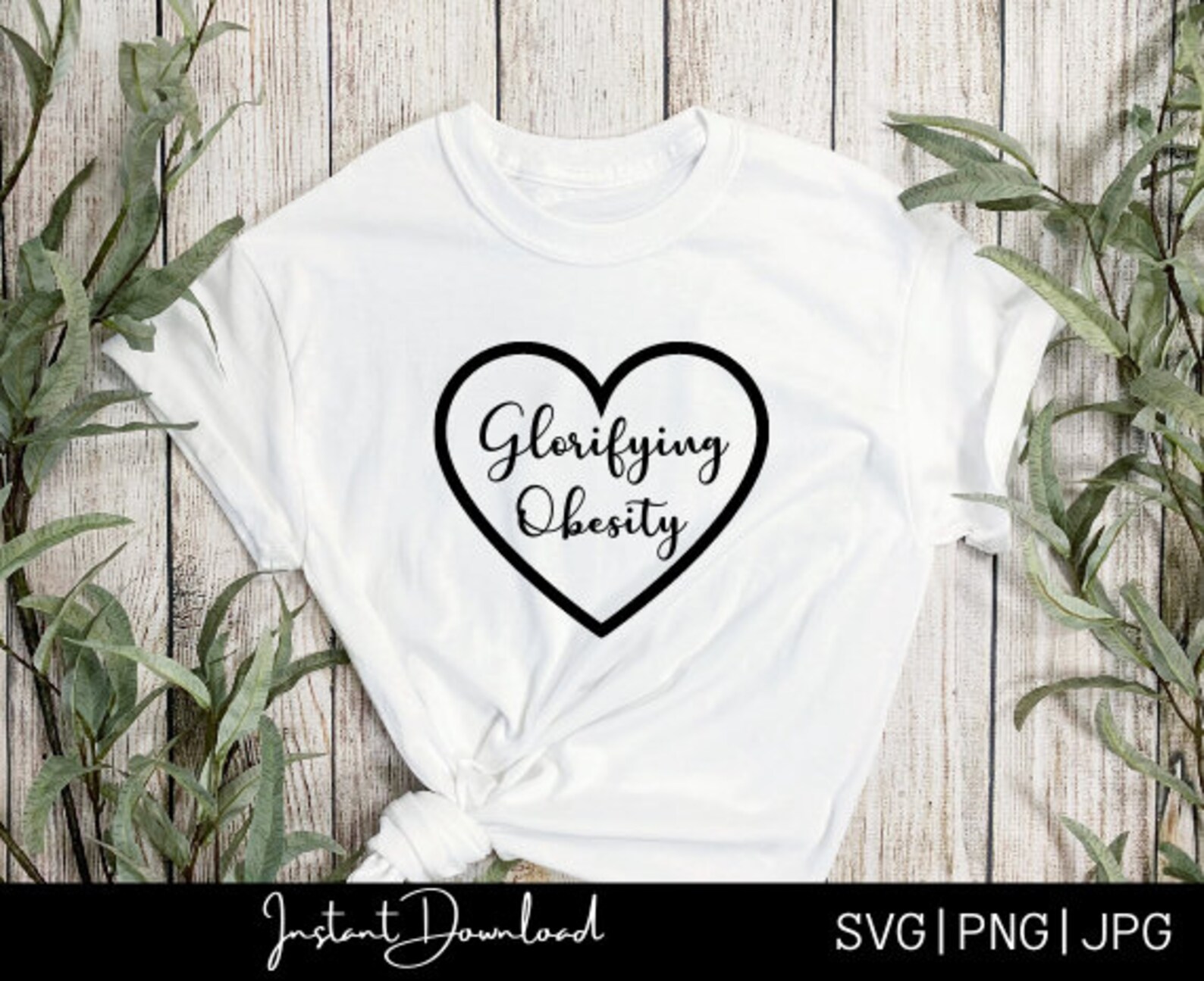 Glorifying Obesity Svg Offensive Svg Feminist Svg Cricut | Etsy