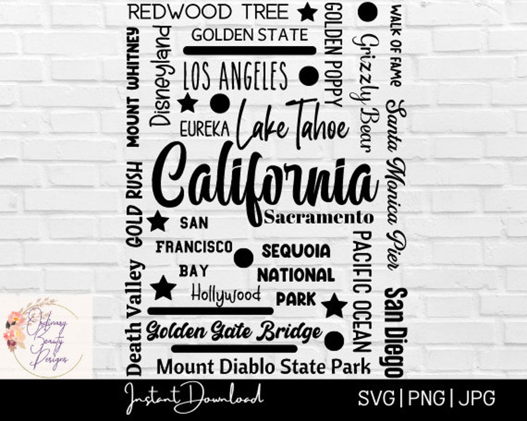 California State Locations and Facts Shirt, Cali File, California State ...