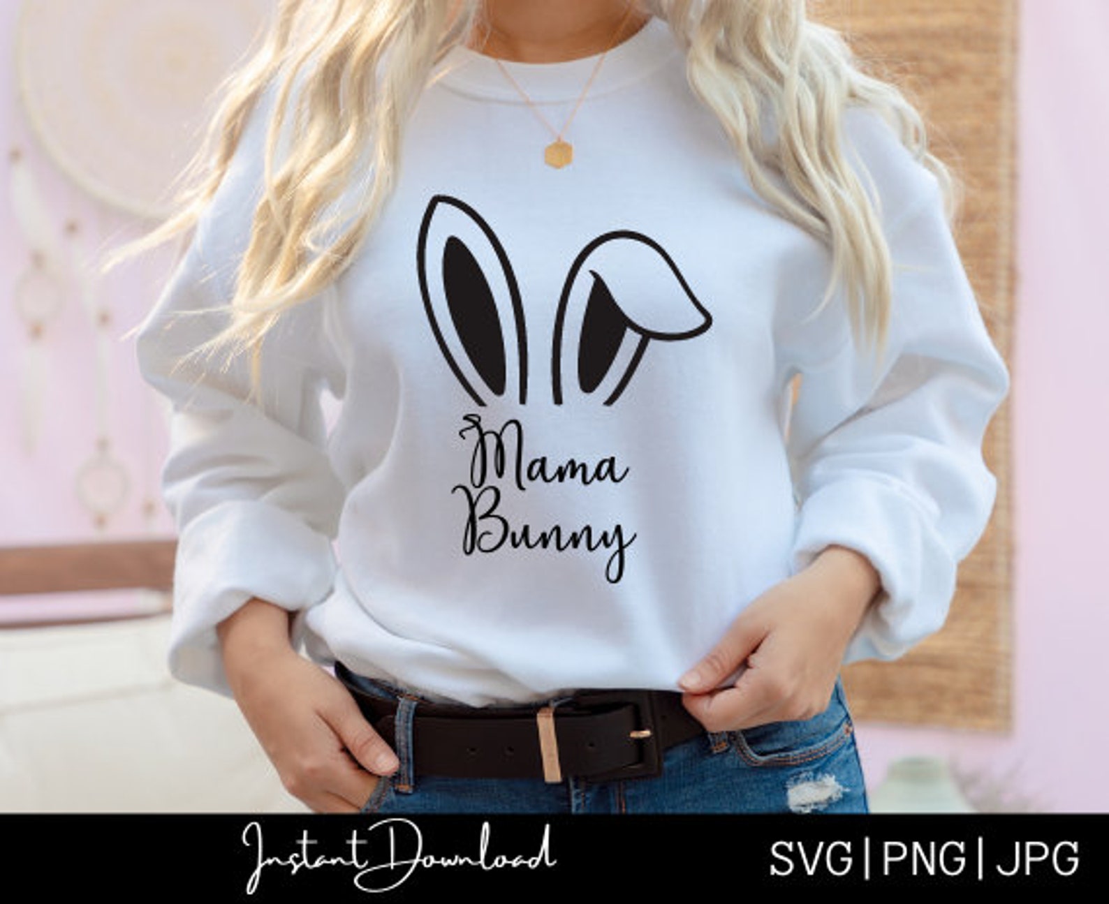 Bunny Family Svg Easter Svg Mama Bunny Svg Happy Easter - Etsy