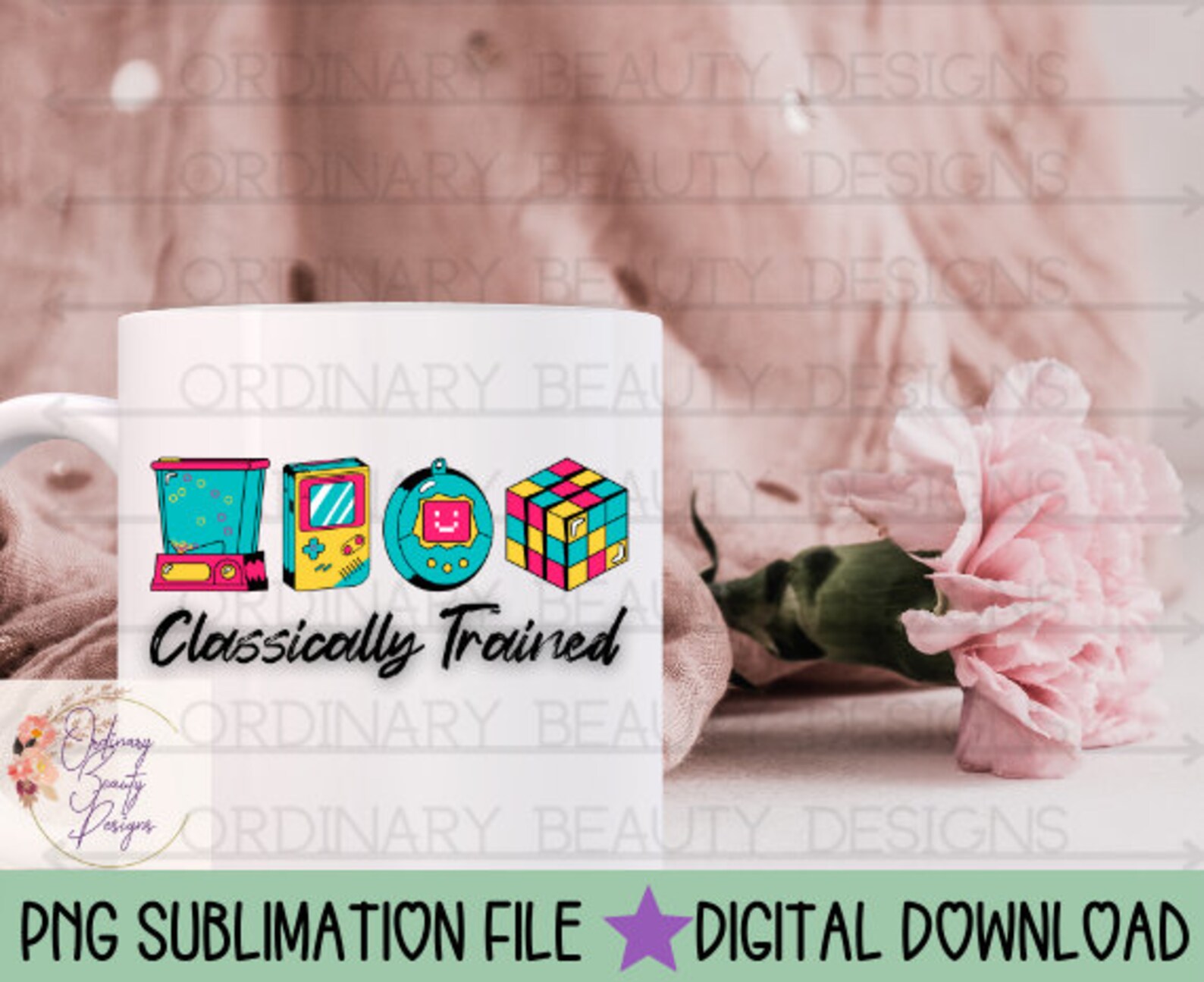 Classically Trained Gamer Sublimation Design 90s Gamer - Etsy