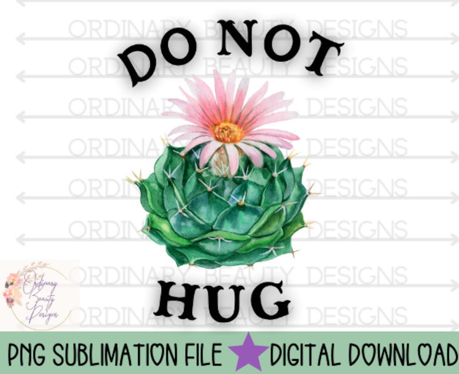 Do Not Hug Sublimation Design Do Not Hug Cactus Png Cactus - Etsy