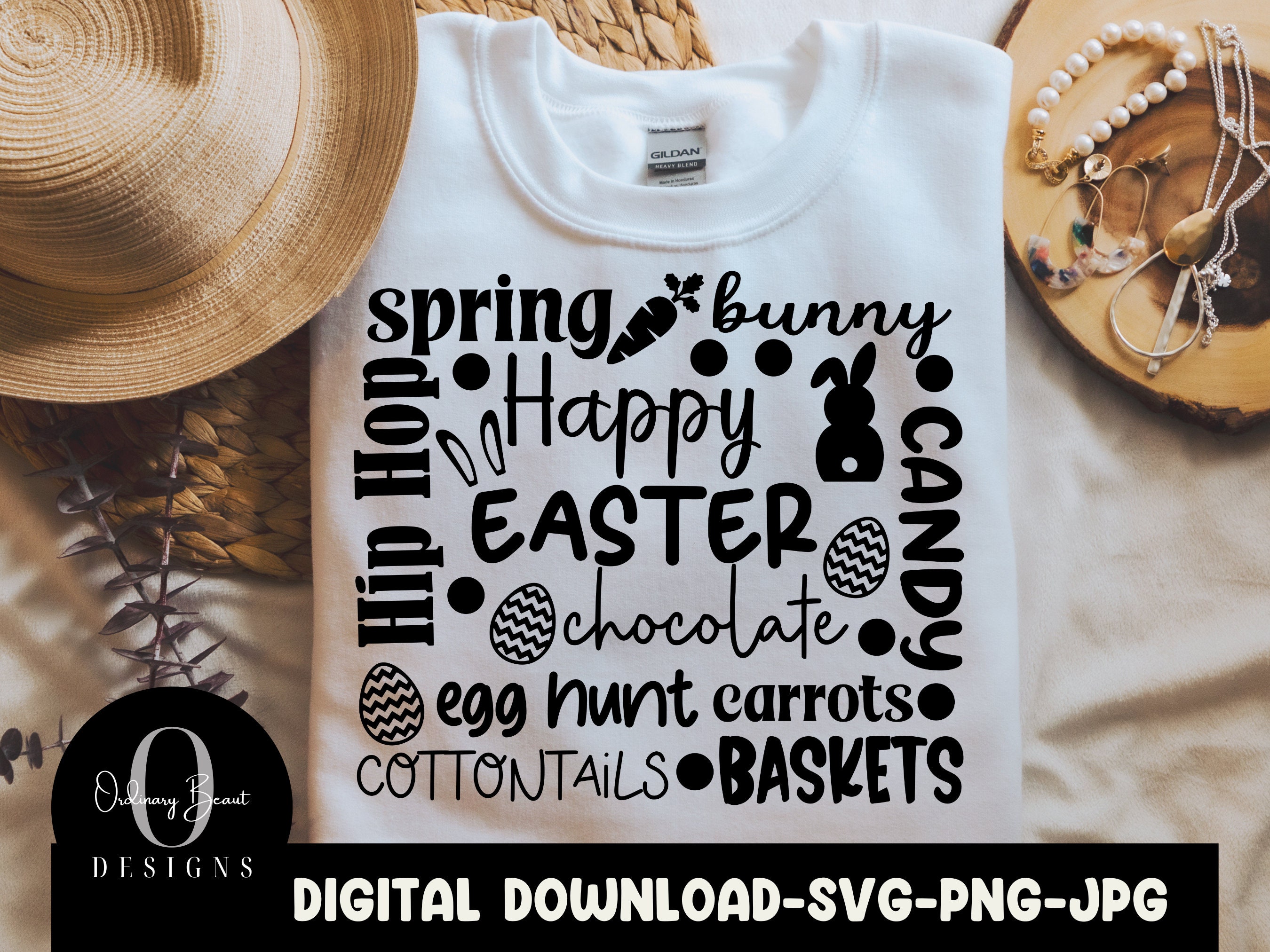 Easter Svg Design Easter Subway Art Svg File for Cricut - Etsy