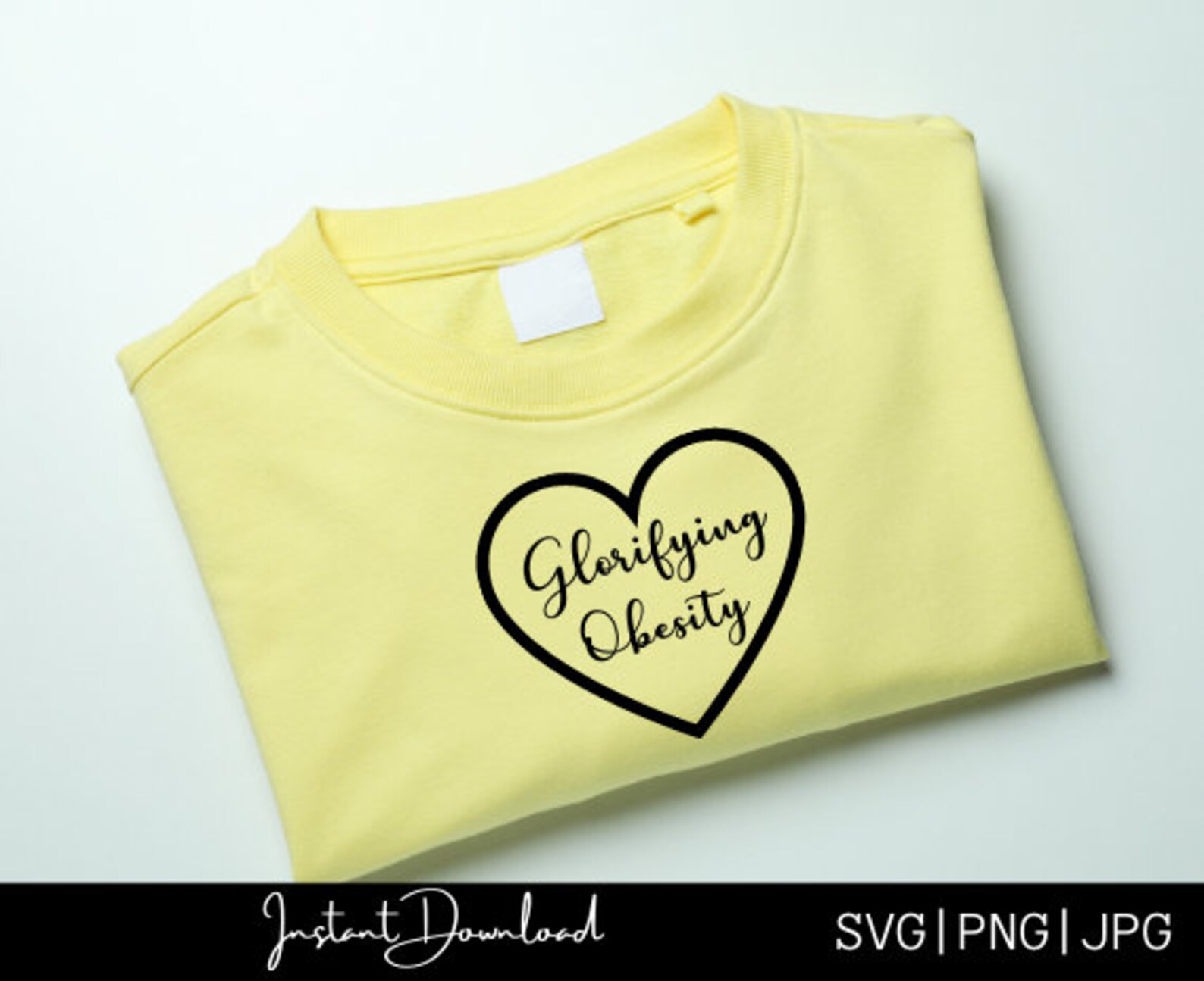 Glorifying Obesity Svg Offensive Svg Feminist Svg Cricut | Etsy