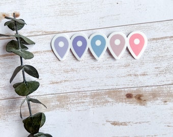 Location Pin Sticker - Etsy