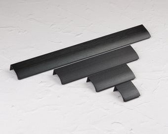 Brushed Brass Gold Profile Trim Edge Mount Lip Pulls 3 Lengths Invisible Curved Drawer Door ...