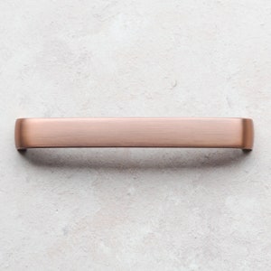 Brushed Copper Kitchen Cabinet Rounded Handle 160mm Pull Hardware ...