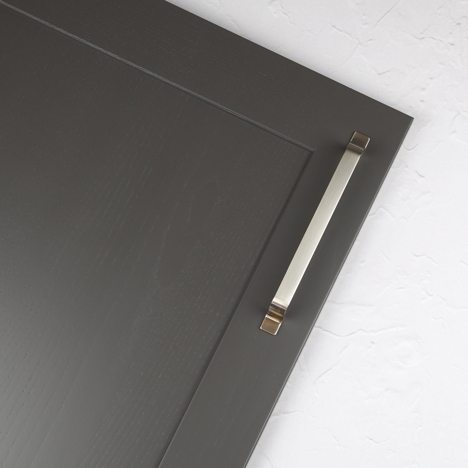 Brushed Nickel Cupboard Handle Strap Design Kitchen Cabinet Door Drawer ...