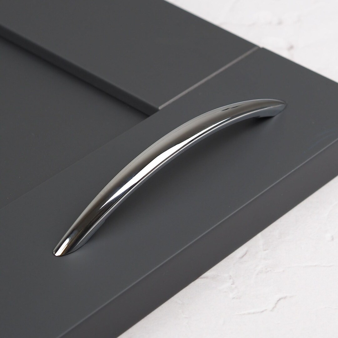 128mm Polished Chrome Bow Cabinet Handle Pull Bedroom - Etsy UK