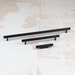 Matt Black Reeded Kitchen Cabinet Handles Cupboard Door Drawer Pull ...