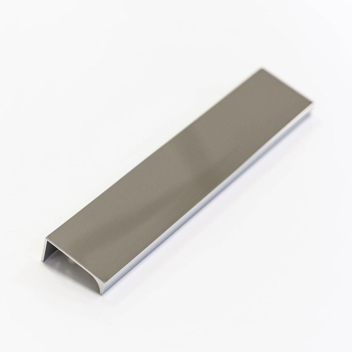 Polished Chrome Kitchen Cabinet Edge Mount Lip Pull Handle 160mm ...