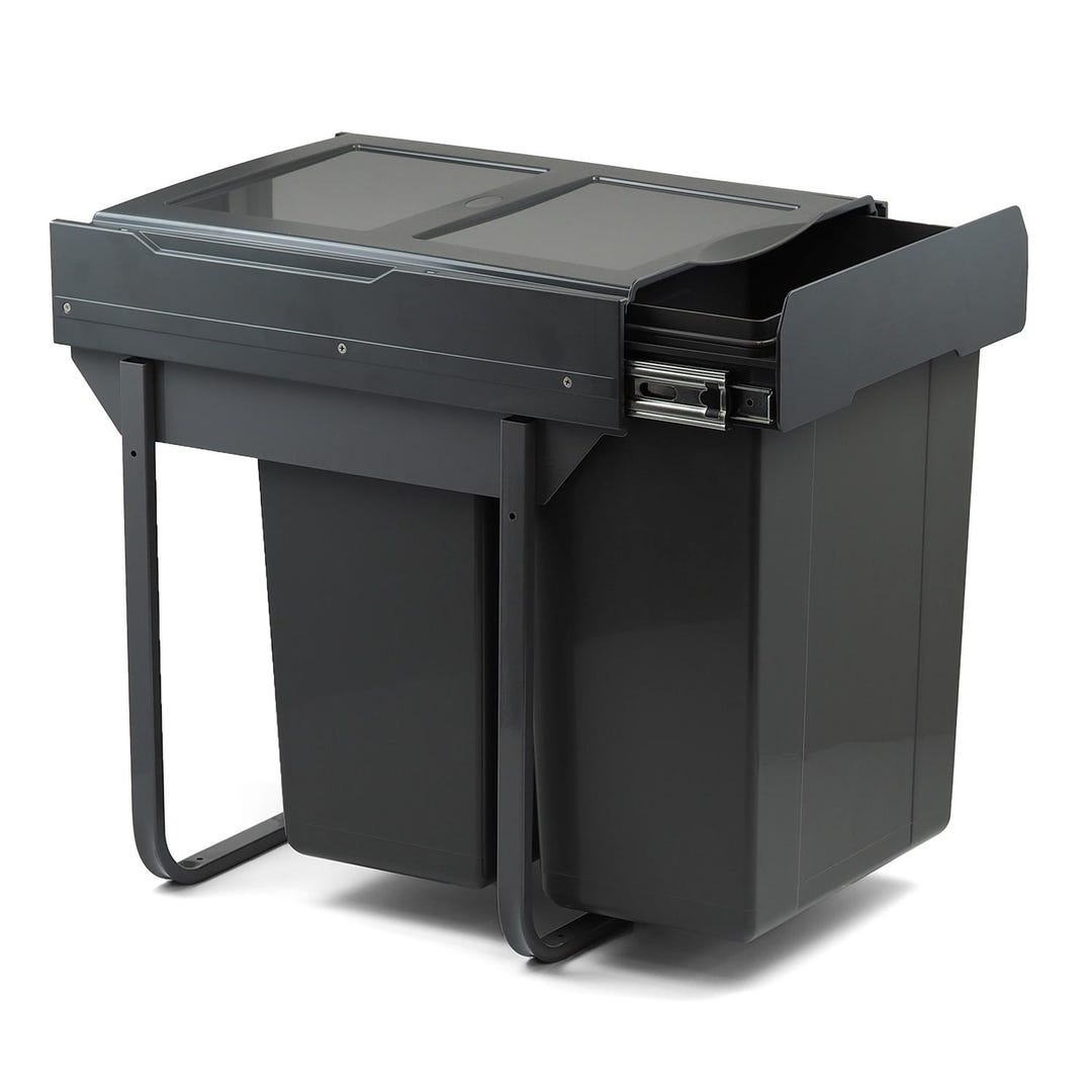 450mm Integrated Kitchen Cupboard Bin Base Mounted With Door Fixing for ...