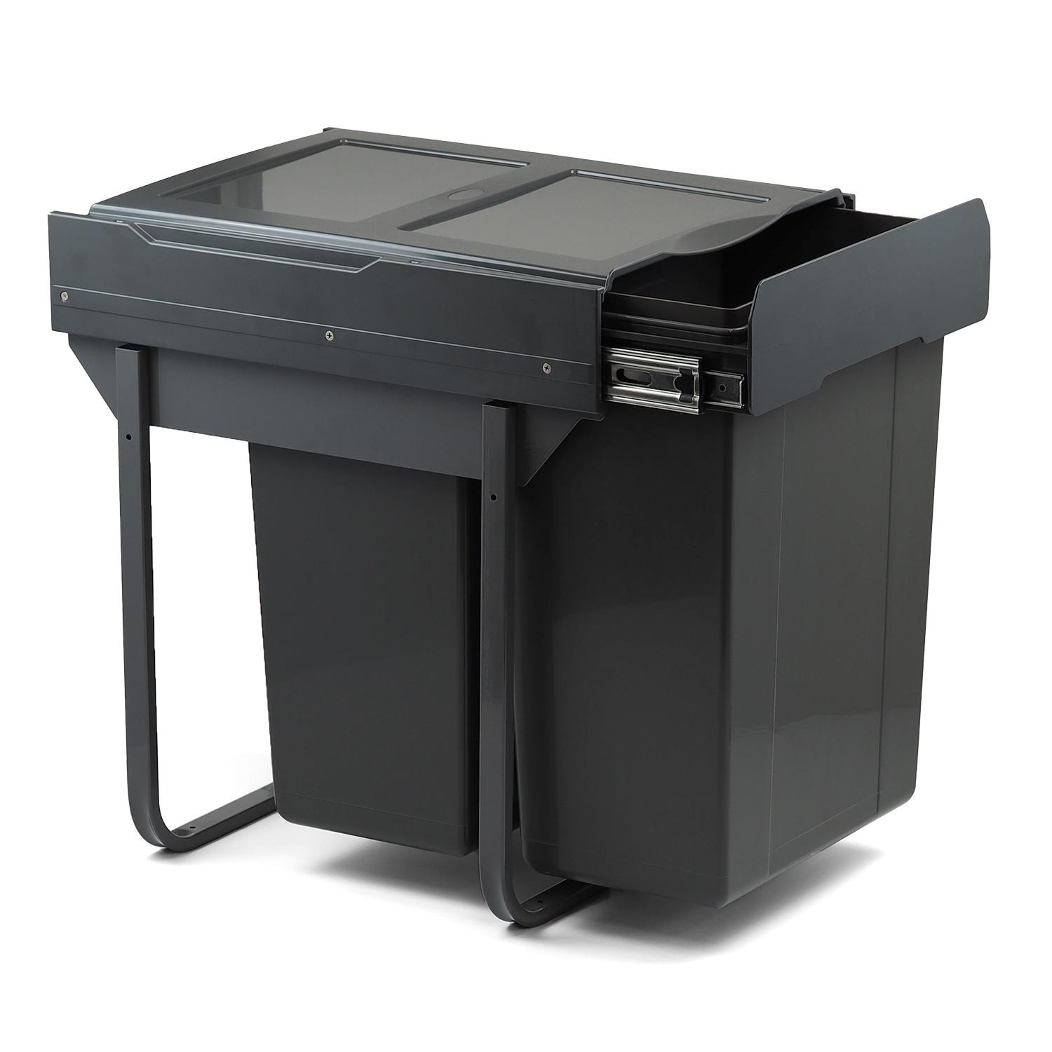 450mm Integrated Kitchen Cupboard Bin Base Mounted With Door Fixing for ...