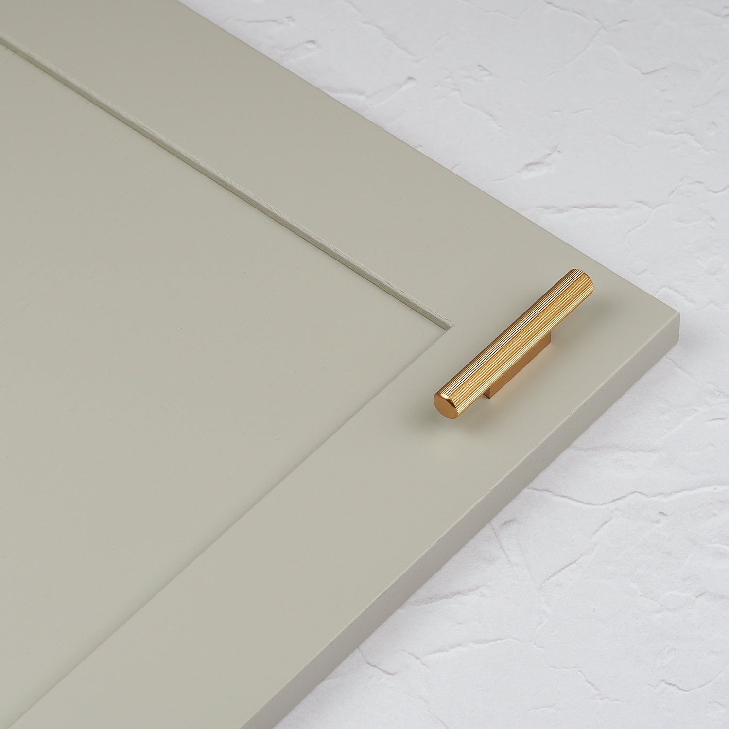 Gold Brass Reeded Bar Kitchen Handles Grooved Cupboard Cabinet Door ...