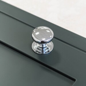 Polished Chrome Kitchen Cabinet Round Knob Handle Traditional Bedroom Bathroom Cupboard Drawer ...